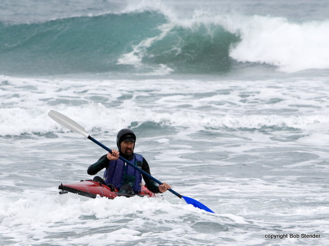 Exiting the Surf Zone - Extreme Sea Kayaking Adventures
